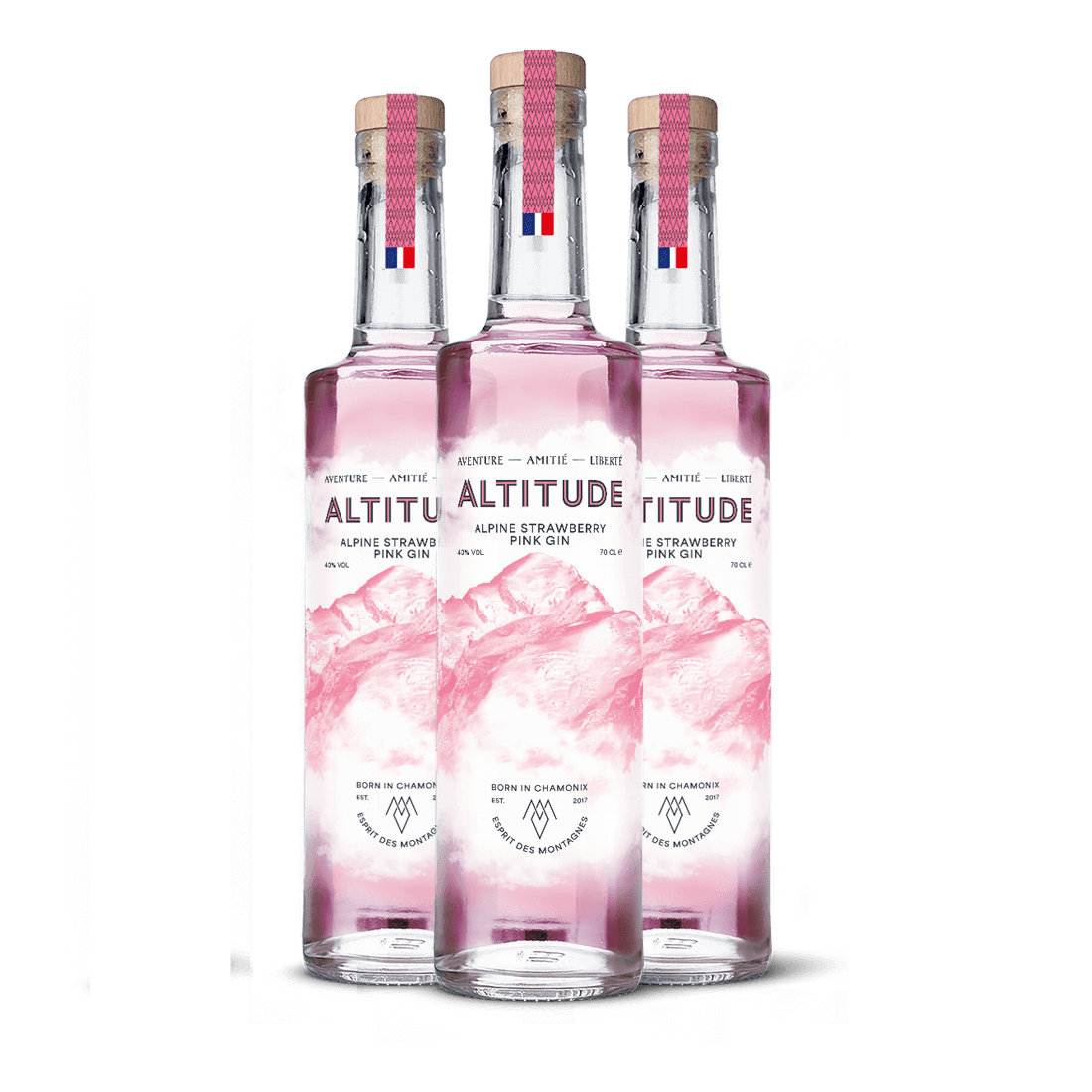 Altitude Alpine Strawberry Pink Gin | 40% ABV | 70cl ( – Altitude Gin